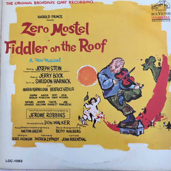 Original Broadway Cast - Fiddler On The Roof – SolSta Records
