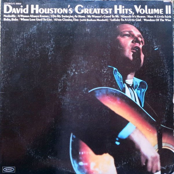 David Houston - David Houston's Greatest Hits, Volume II – SolSta Records