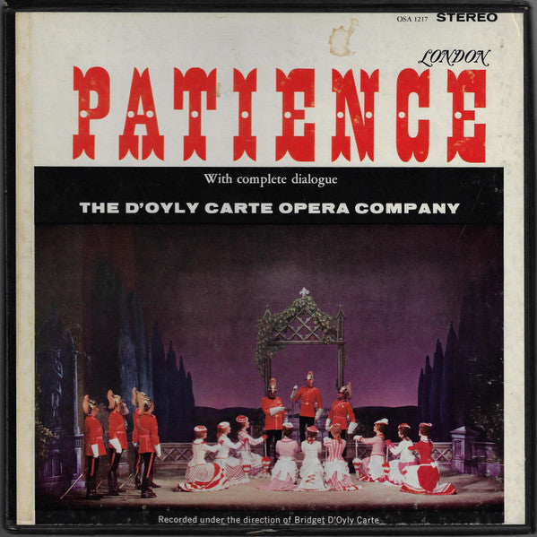 D'Oyly Carte Opera Company - Patience (With Complete Dialogue) – SolSta ...
